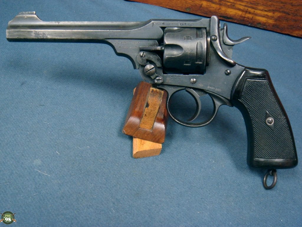 SOLD 1918 BRITISH WW1 .455 WEBLEY MARK VI REVOLVER .....STILL IN ...