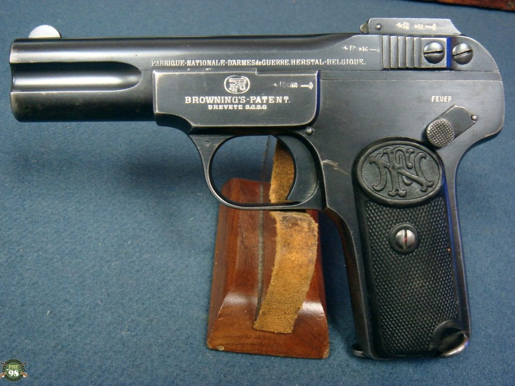 SOLD FN 1900 PISTOL......GERMAN MARKED.......WW1 USE....VERY SHARP! - Pre98