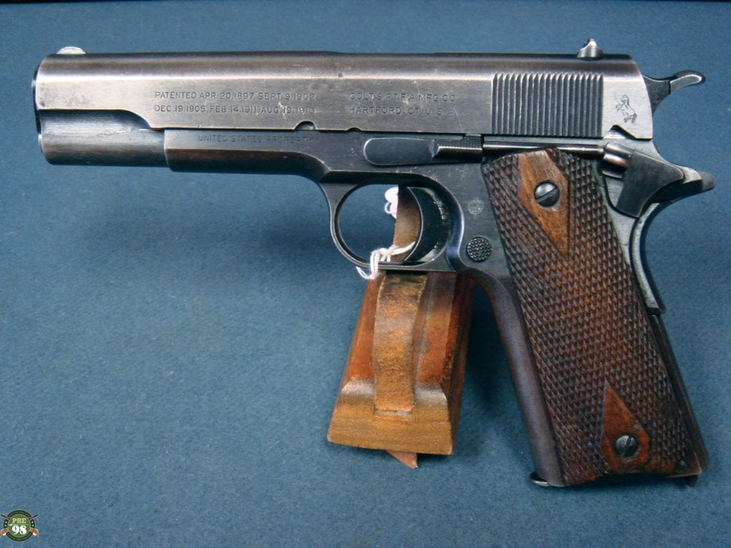 SOLD US WW1 COLT MODEL 1911 US ARMY SERVICE PISTOL......LATE 1917 ...